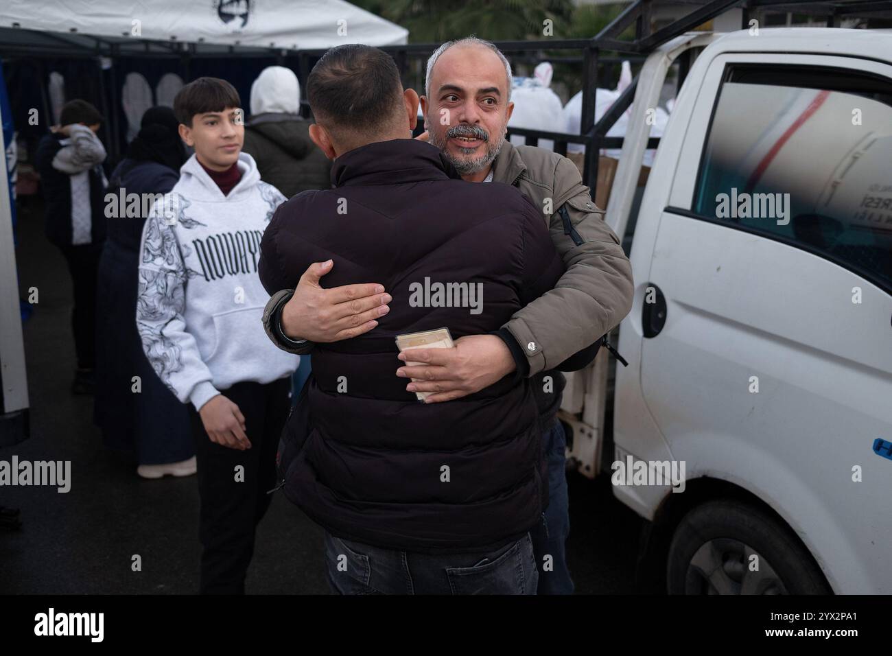 A father sending off his son to Syria. On December 8, 2024, Islamist ...