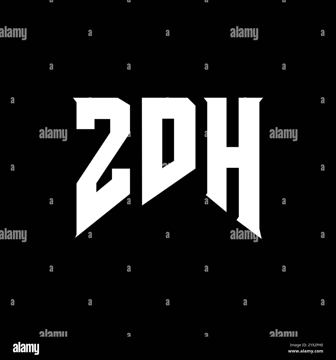 Zdh logo design hi-res stock photography and images - Alamy
