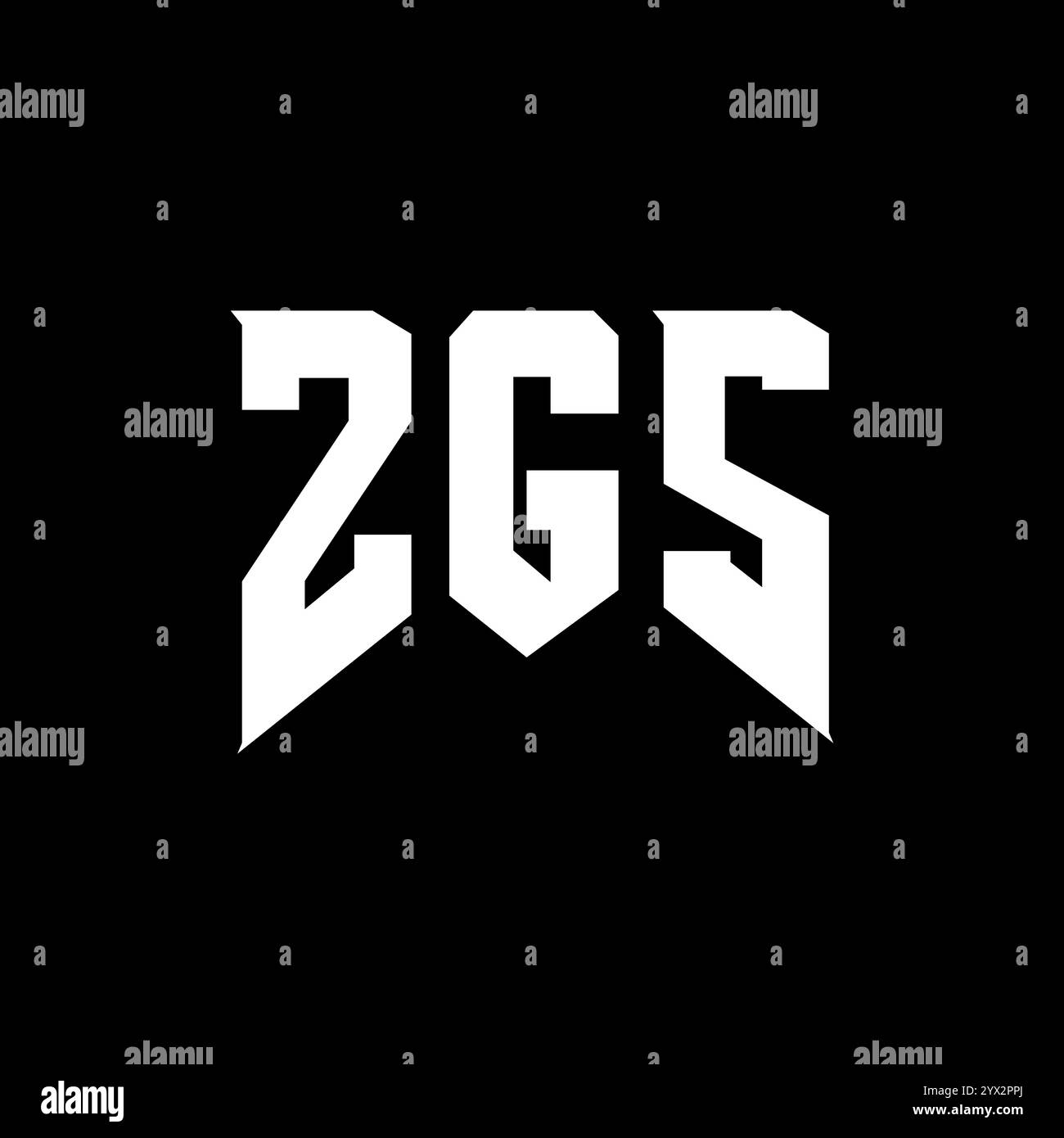 ZGS letter logo design for technology company. ZGS logo design black ...