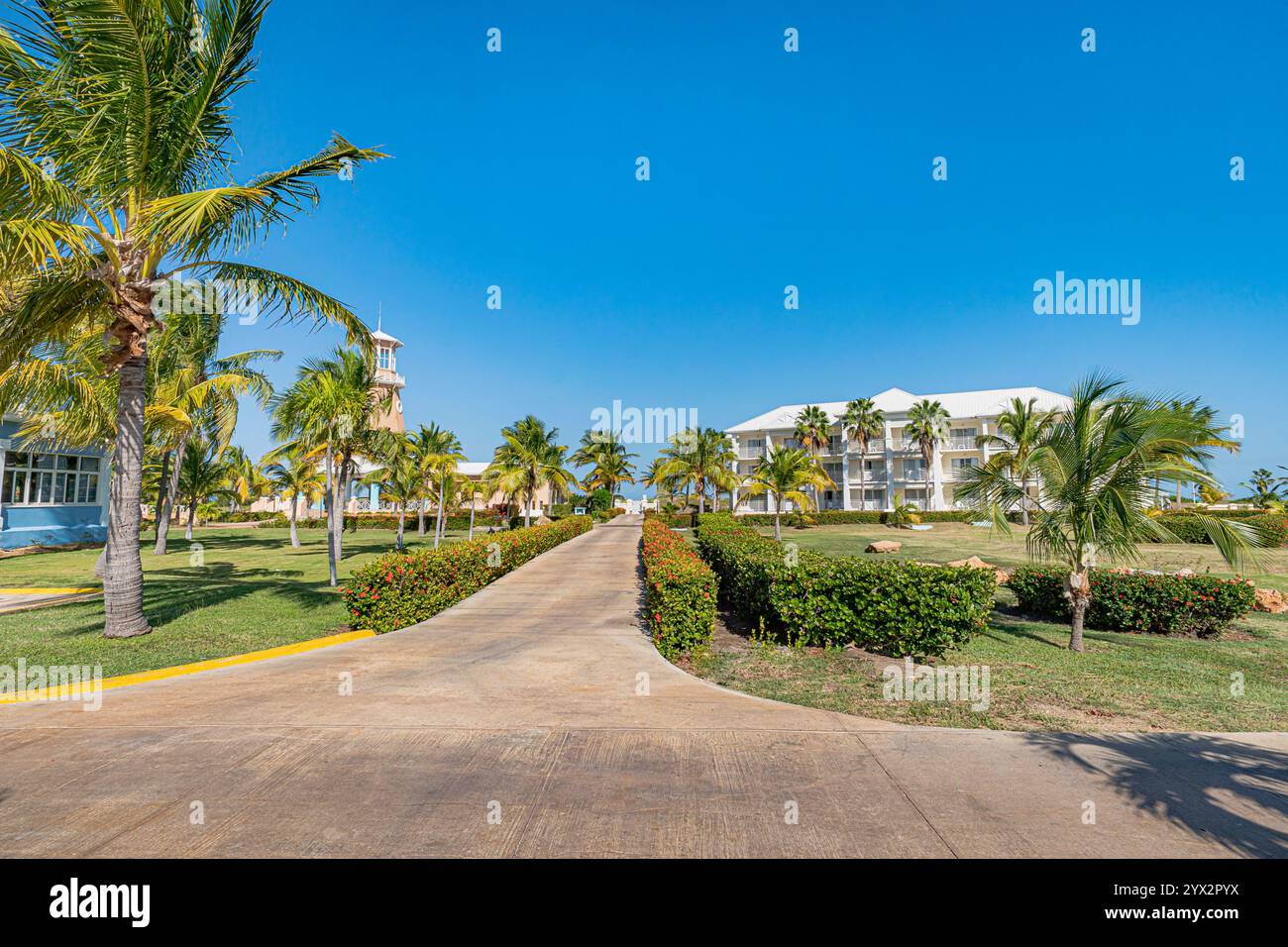 Varadero, Cuba. Modern high rise three-storey residential house ...