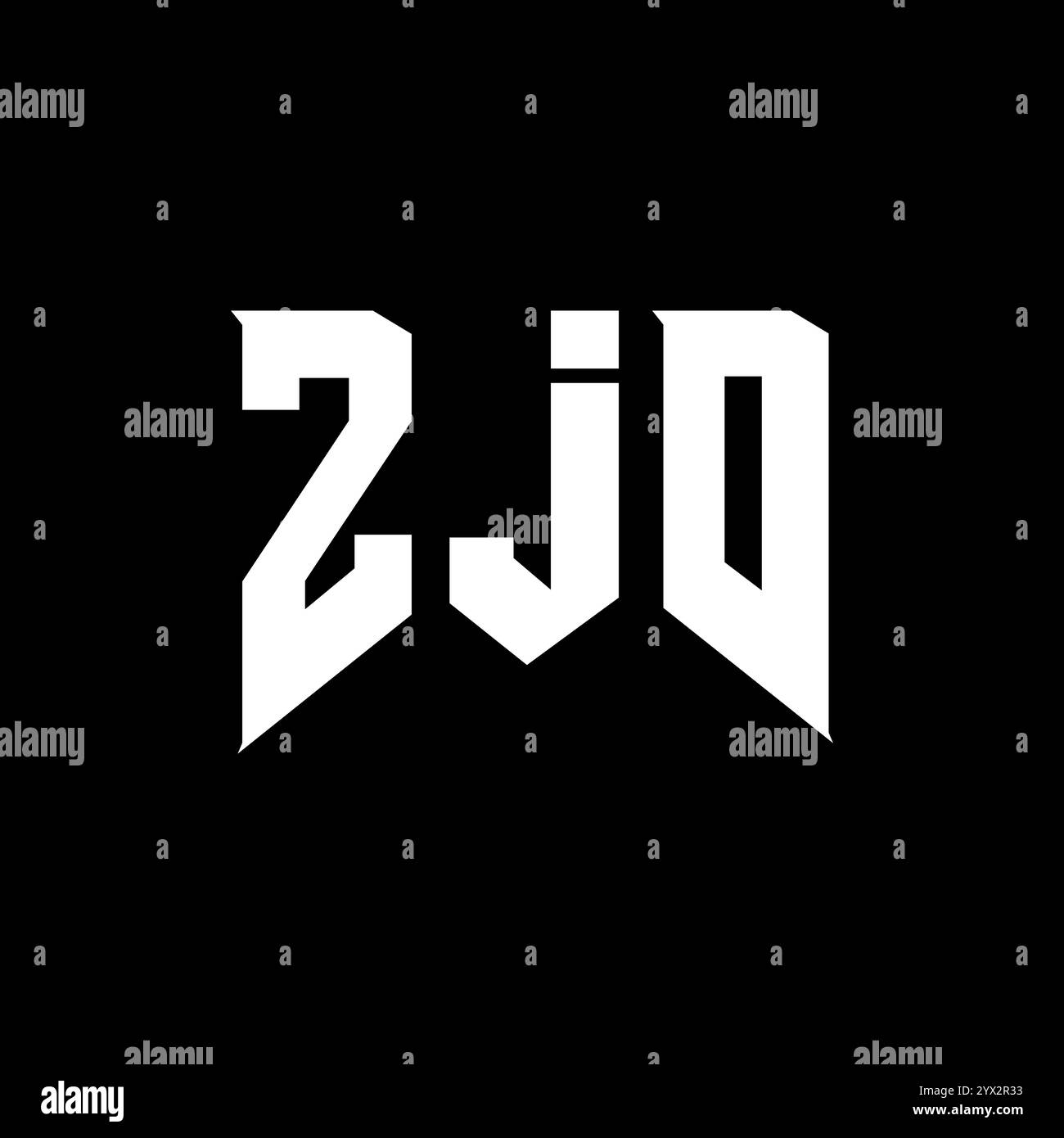 Zjd logo design hi-res stock photography and images - Alamy