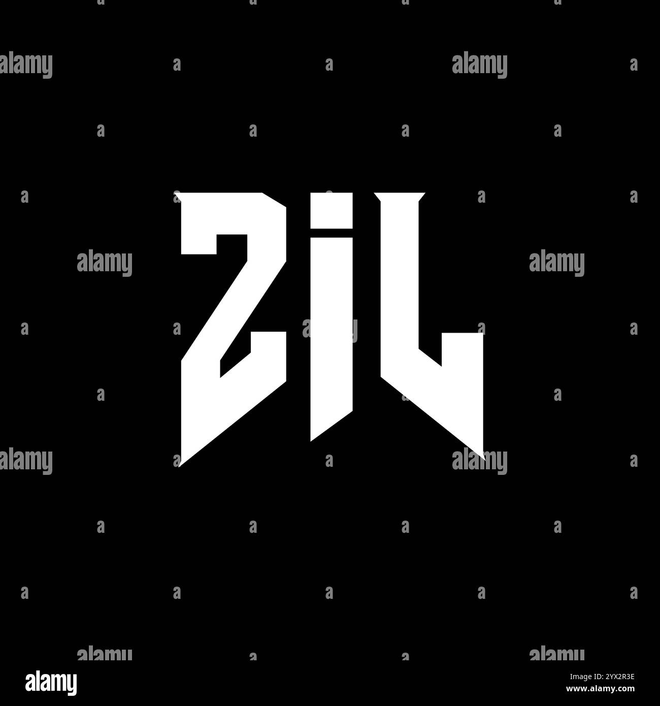 ZIL letter logo design for technology company. ZIL logo design black ...