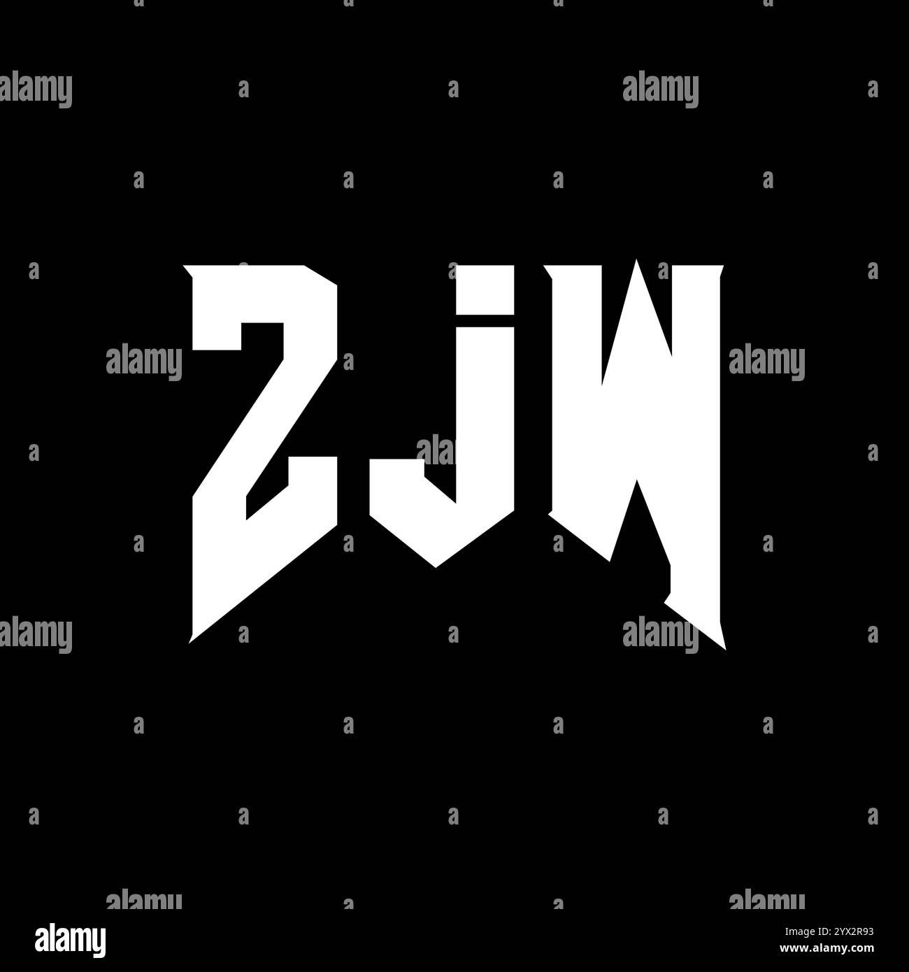 Zjw logo design hi-res stock photography and images - Alamy