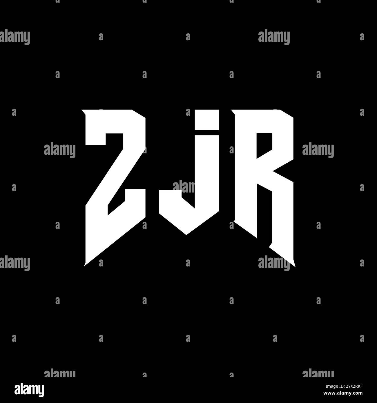 Zjr minimalist logo Stock Vector Images - Alamy