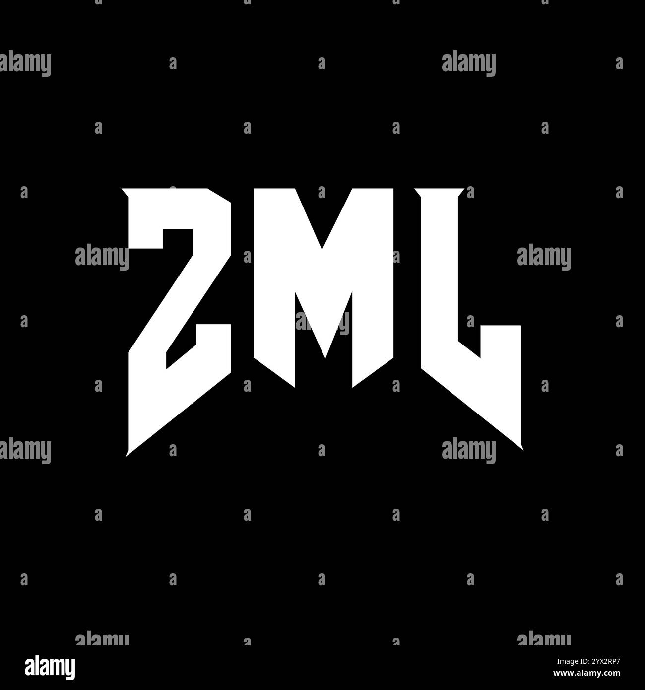 Zml minimalist logo Stock Vector Images - Alamy