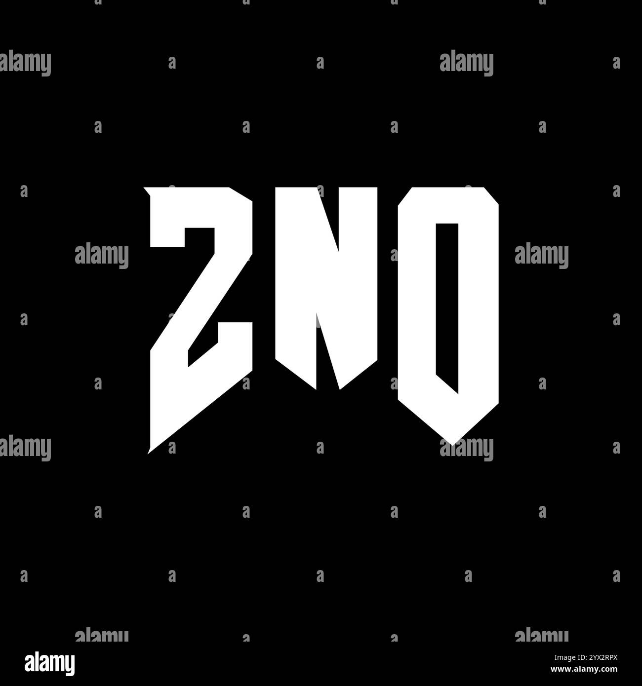 ZNO letter logo design for technology company. ZNO logo design black ...