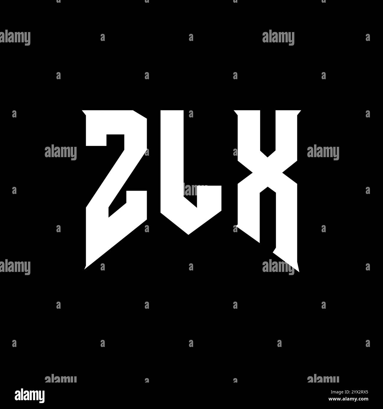 ZLX letter logo design for technology company. ZLX logo design black ...