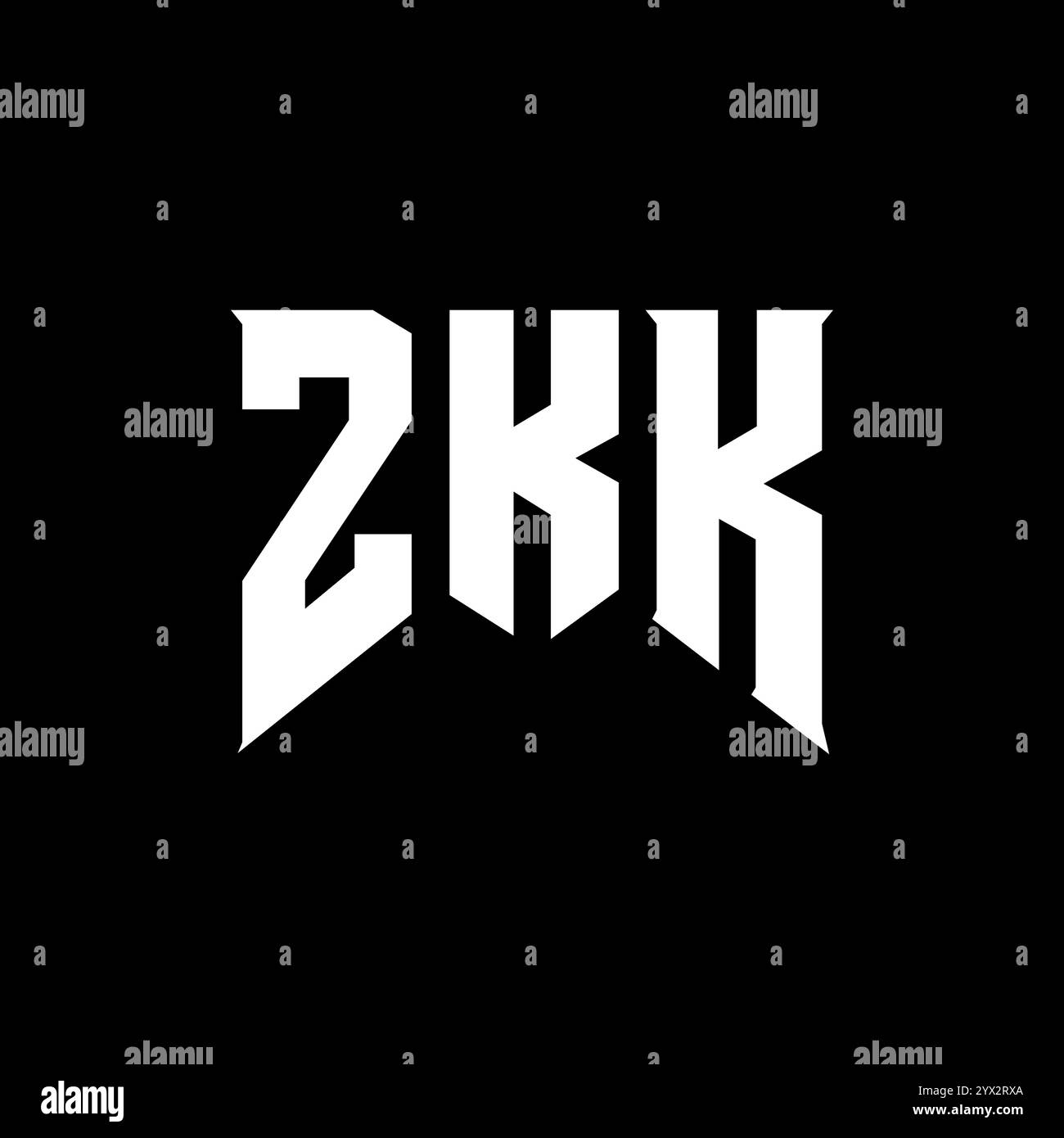 Zkk logo design hi-res stock photography and images - Alamy