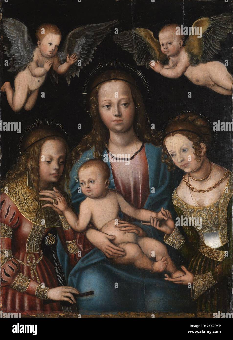 Lucas Cranach (I) - Maria mit dem Kind und den Heiligen Katharina und ...