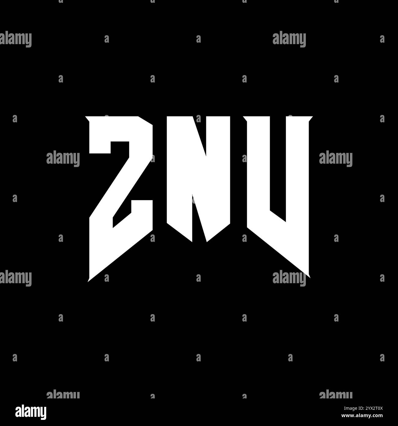 ZNV letter logo design for technology company. ZNV logo design black ...