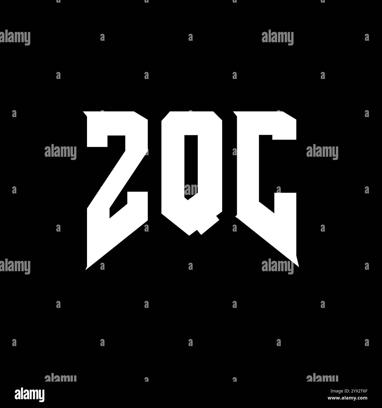 Zqc logo design hi-res stock photography and images - Alamy