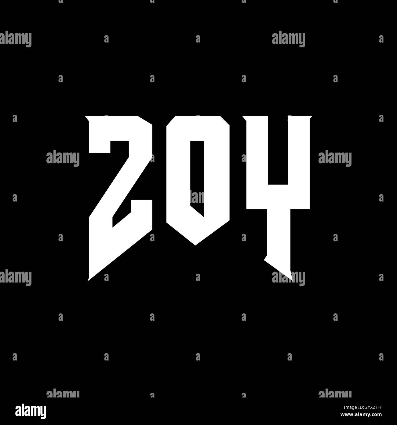 ZOY letter logo design for technology company. ZOY logo design black ...