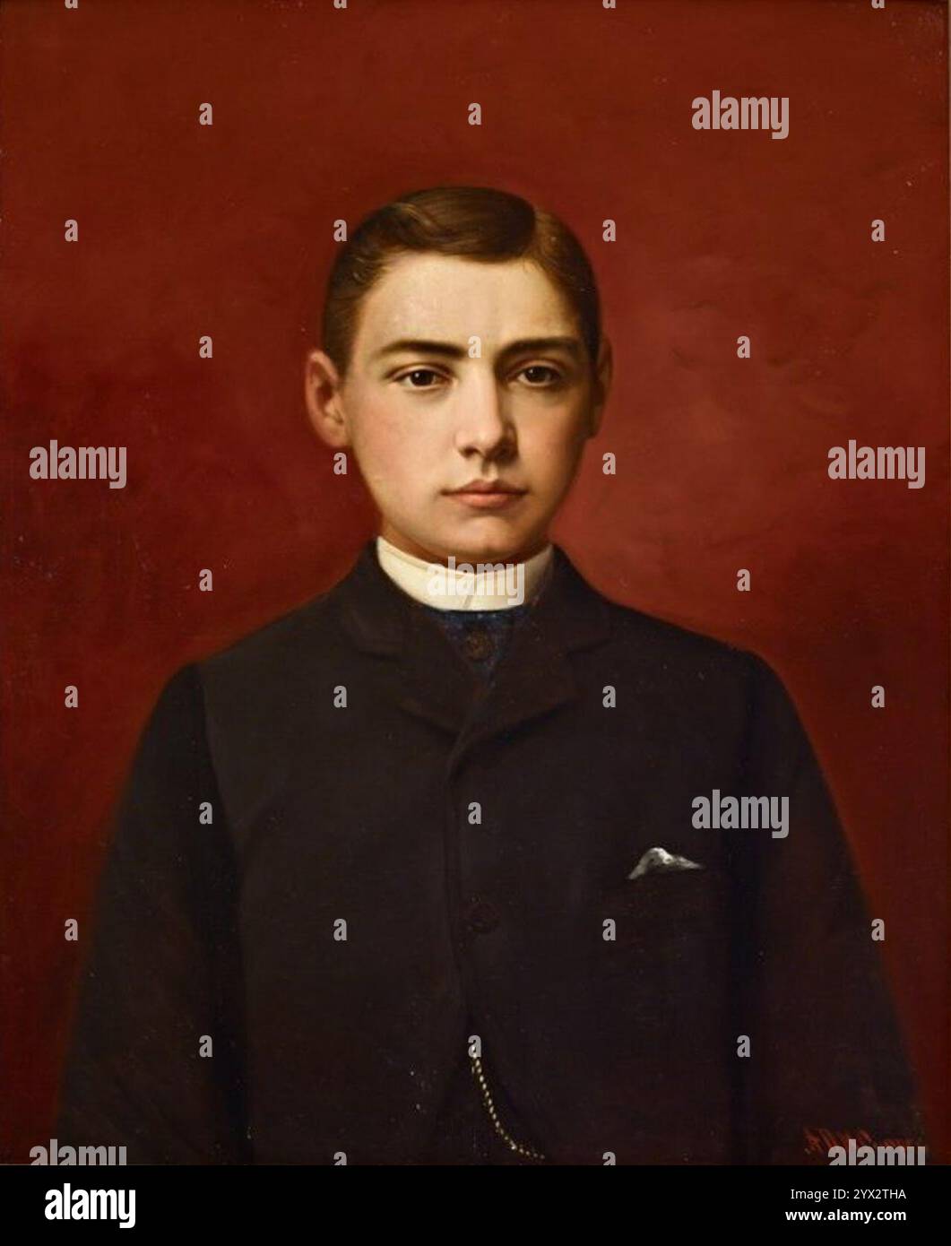 Portrait of Leland Stanford Jr. by Astley D. M. Cooper Stock Photo - Alamy
