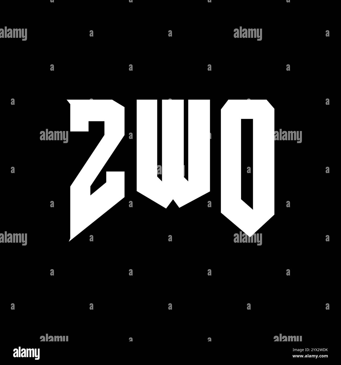 ZWO letter logo design for technology company. ZWO logo design black ...