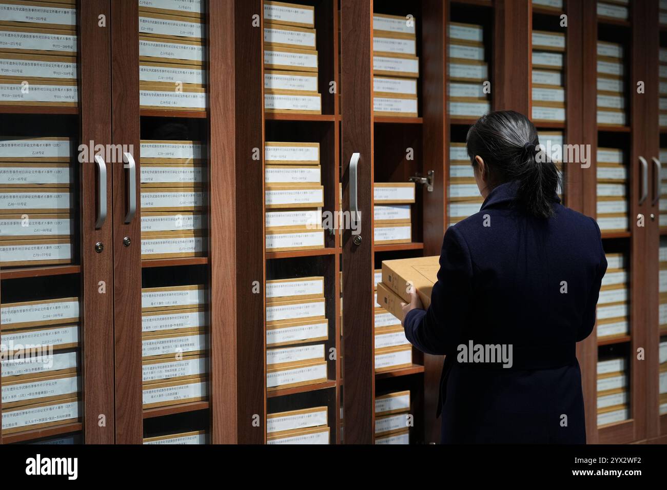 (241213) -- HARBIN, Dec. 13, 2024 (Xinhua) -- A researcher of the ...