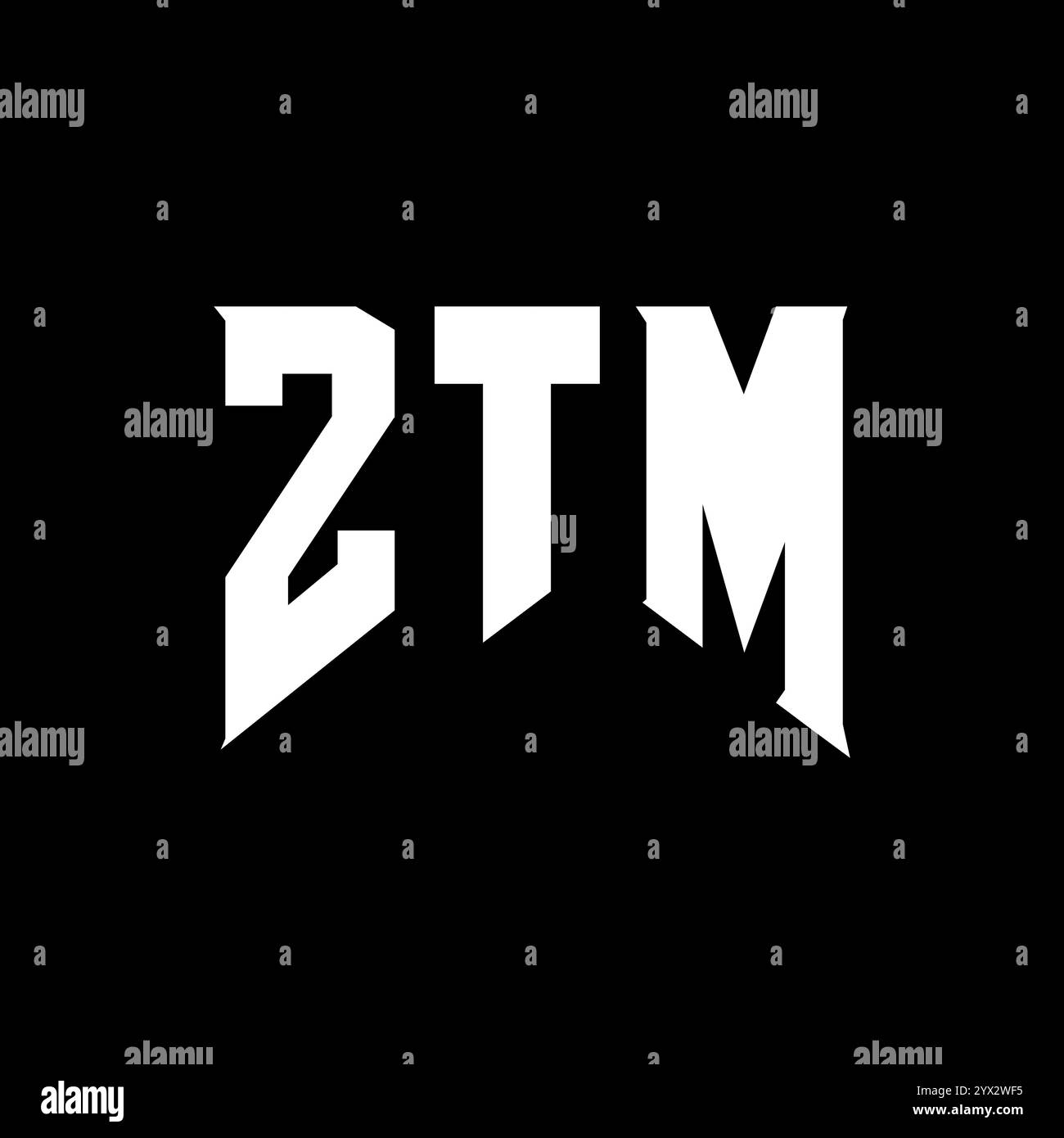 ZTM letter logo design for technology company. ZTM logo design black ...
