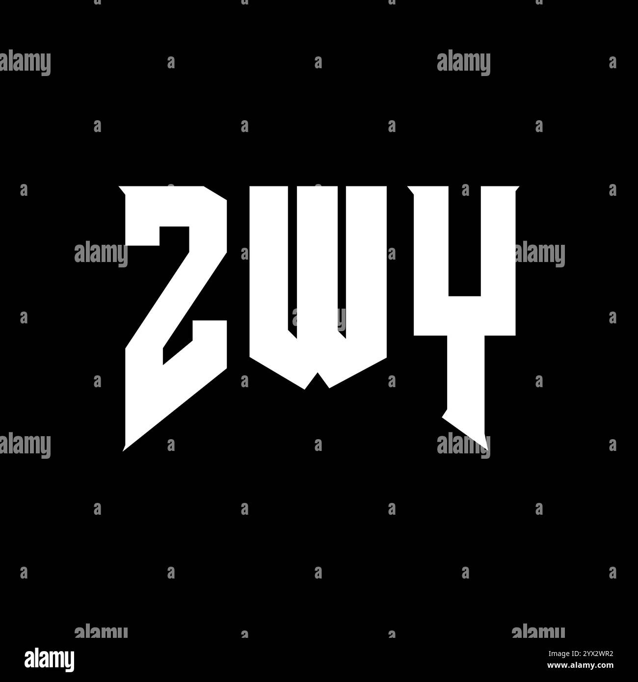Zwy logo design Stock Vector Images - Alamy