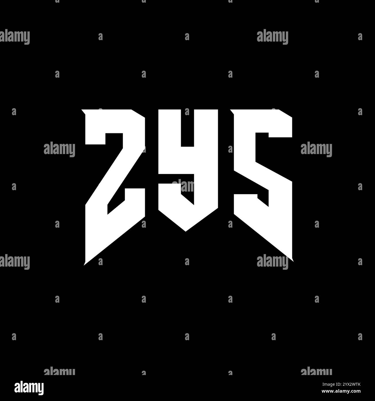 ZYS letter logo design for technology company. ZYS logo design black ...
