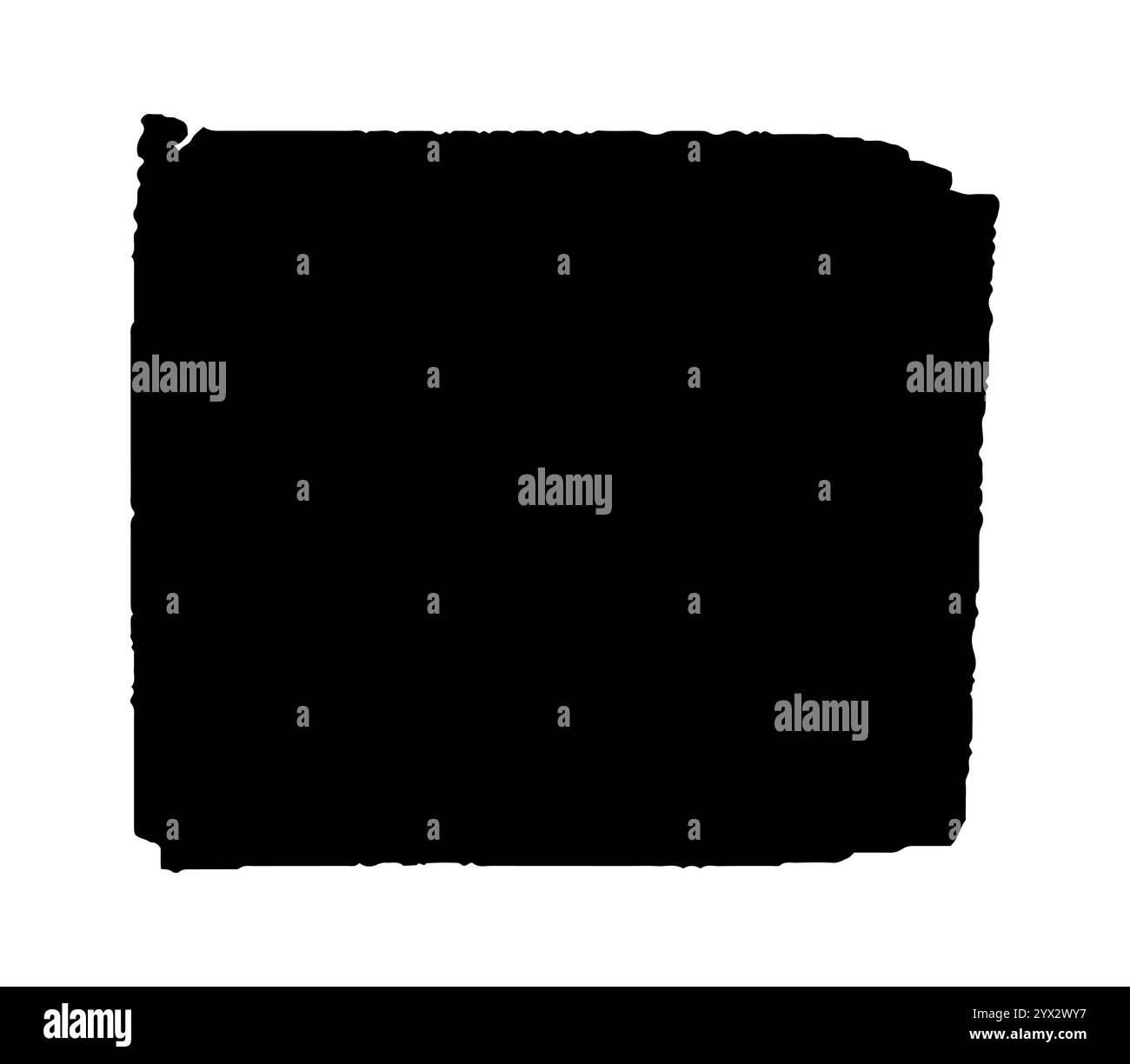 Grunge square template. Black painted squares or rectangular shapes ...