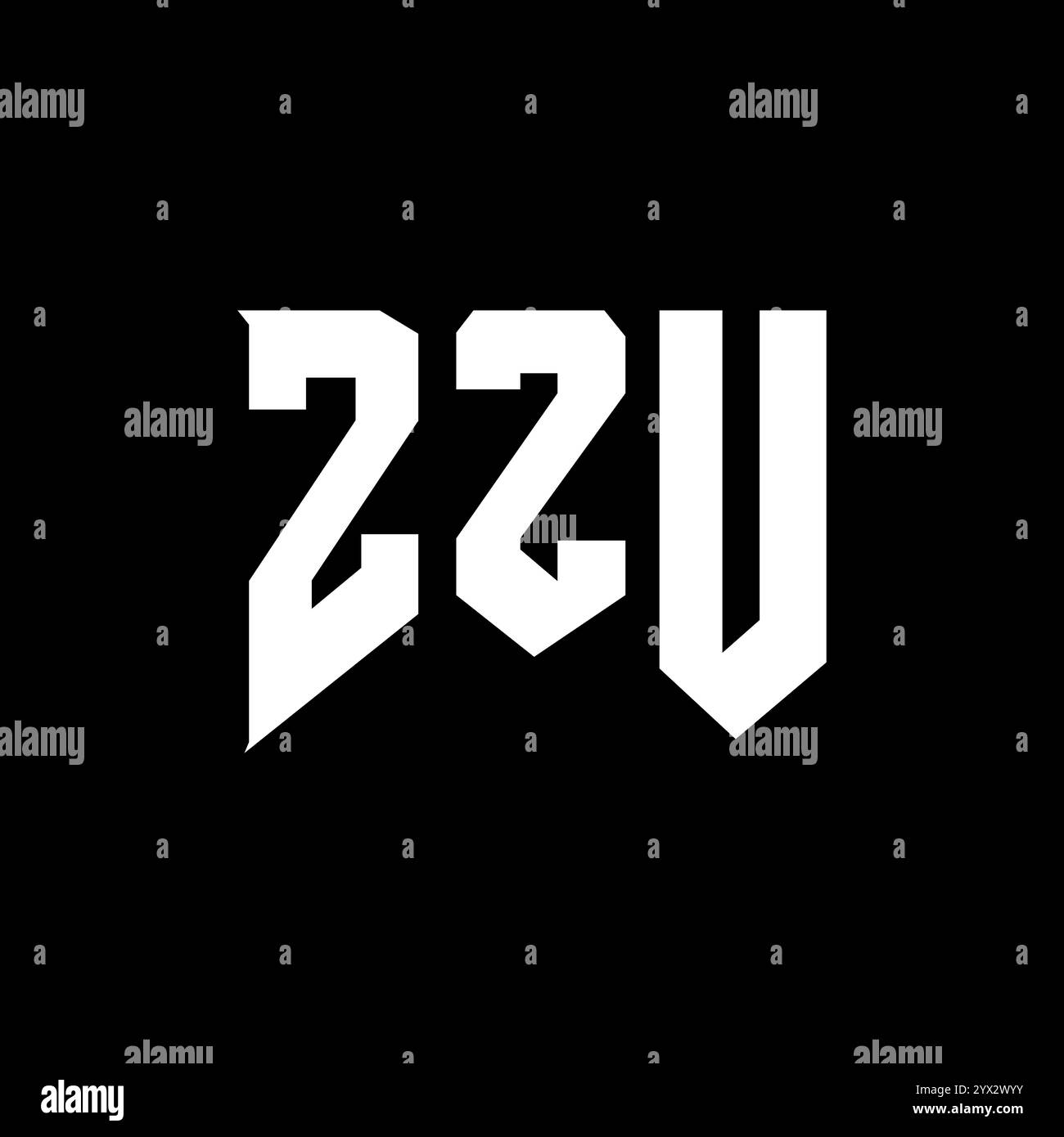 Zzu minimalist logo Stock Vector Images - Alamy