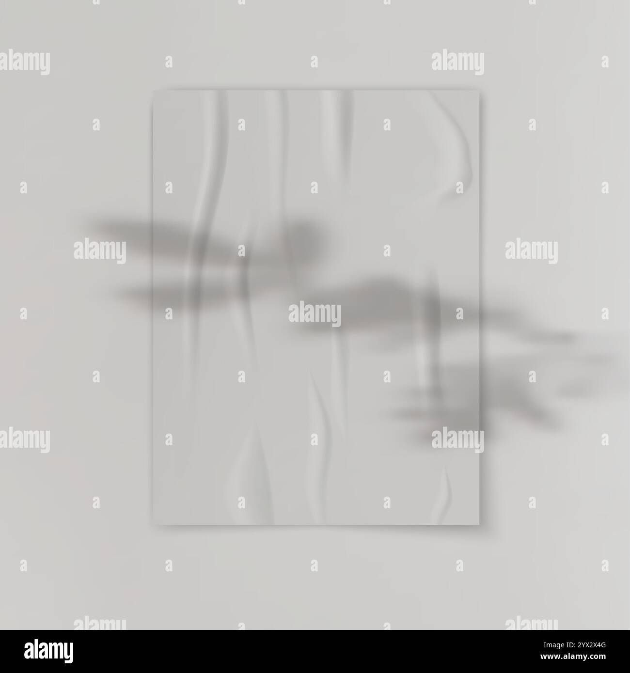 Minimalist Realistic Wrinkled Paper Shadow Overlay Vector for Elegant ...