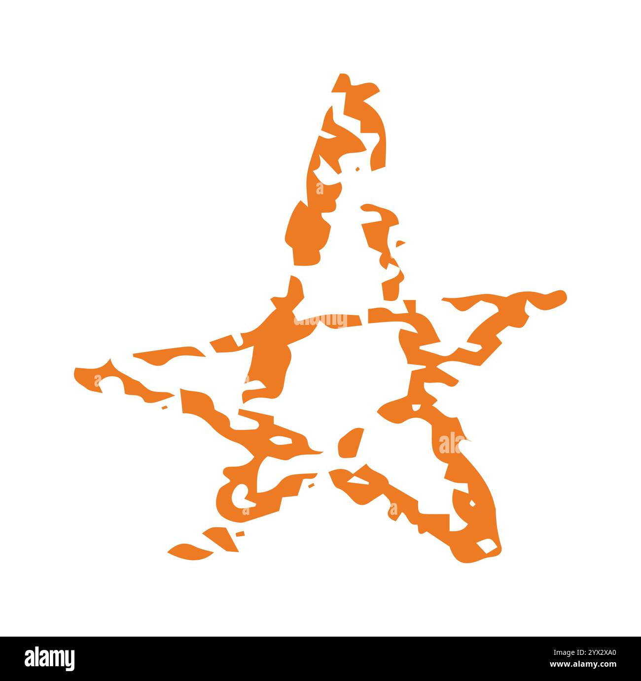 Abstract Grunge Star Crayon Effect Vector for Stickers, Logos, Labels ...