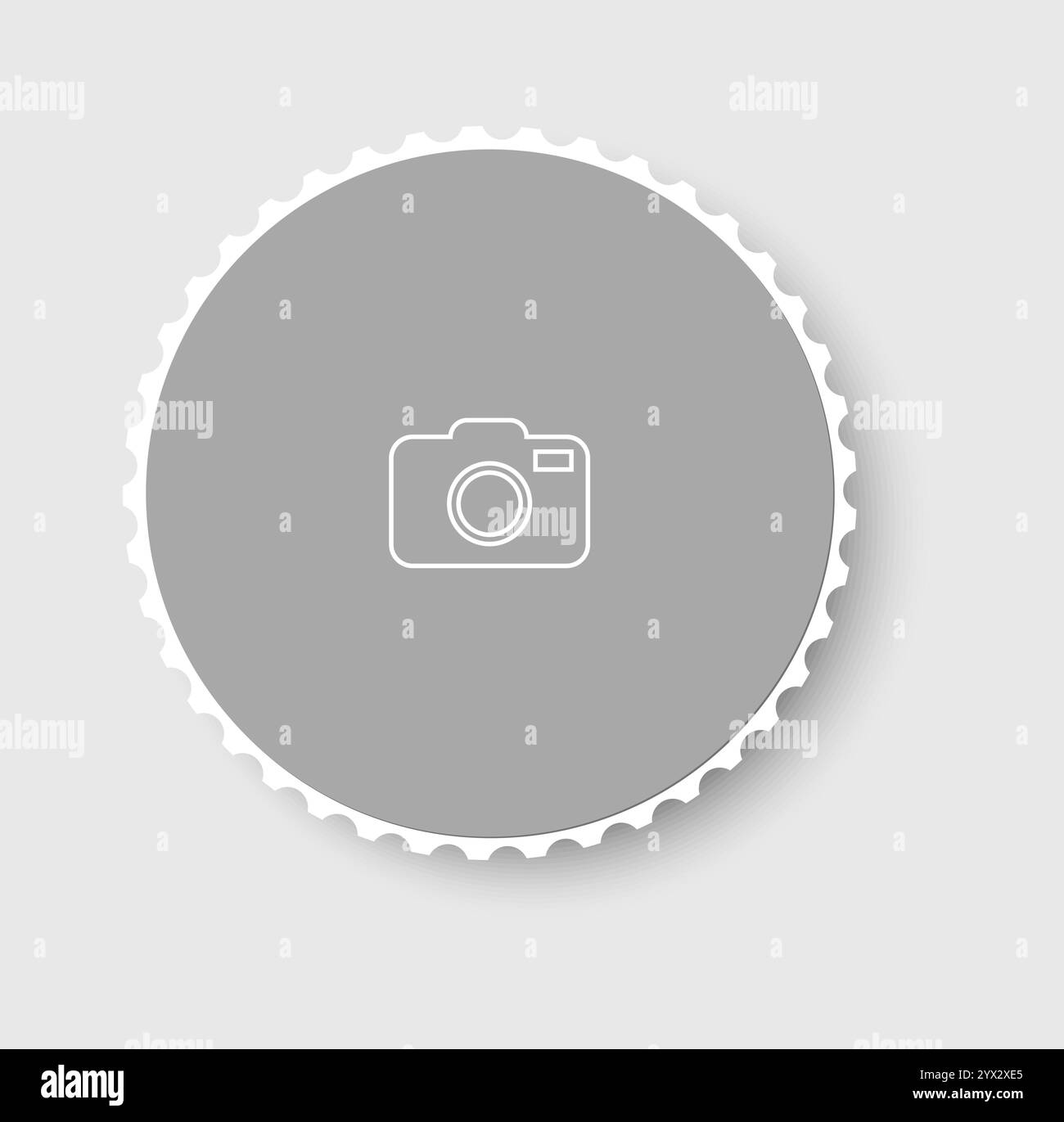 Postage stamp frame. Empty border template for postcards and letters ...