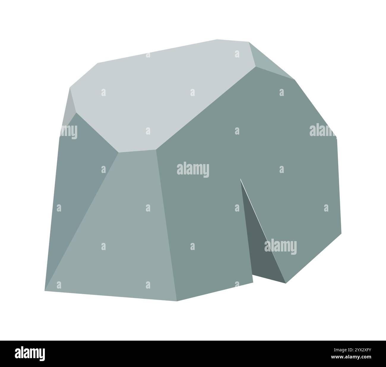 Rock stone. Cartoon game art rocks and stones. Mineral vector ...