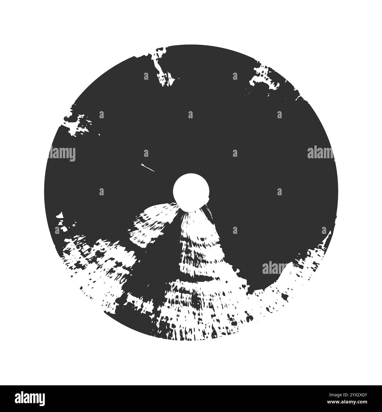 Grunge stamp draft mockups of grunge overlay round stamp. Vector circle ...