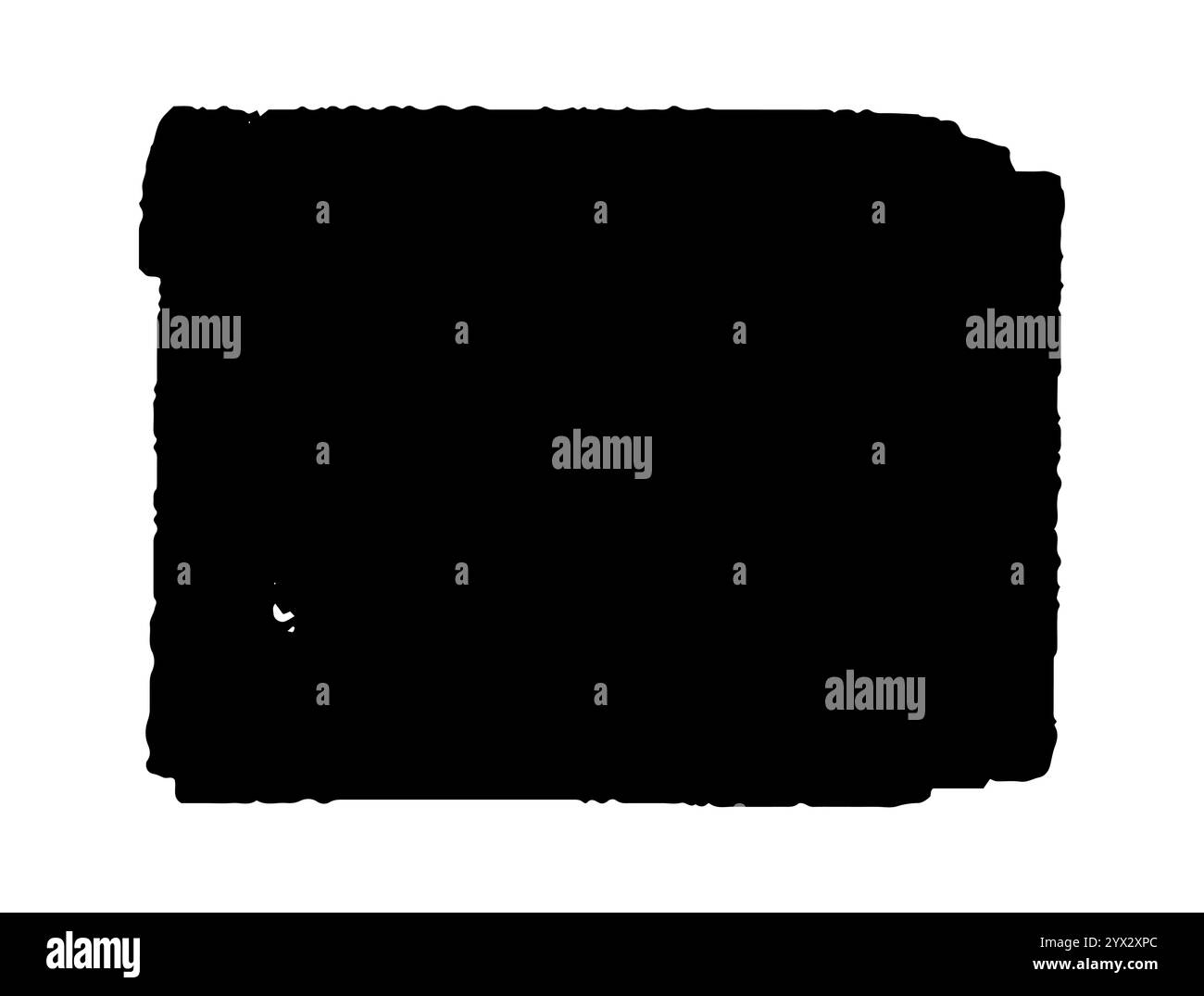 Grunge square template. Black painted squares or rectangular shapes ...