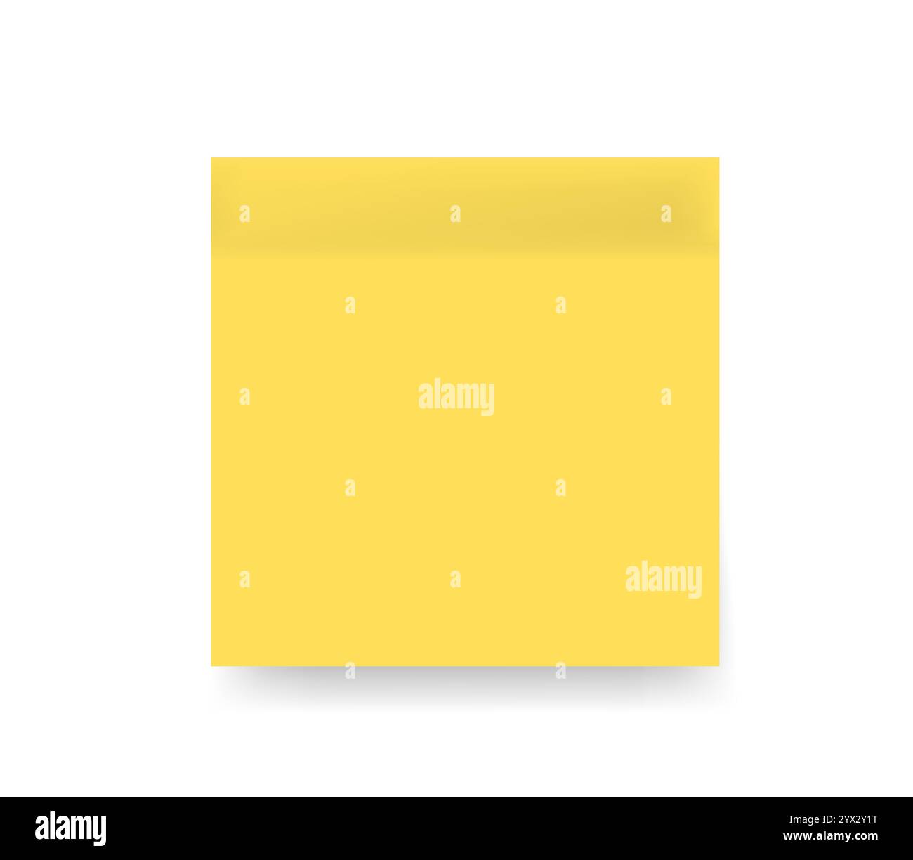 Sticky note reminder. Yellow realistic sticker. Vector memo paper ...