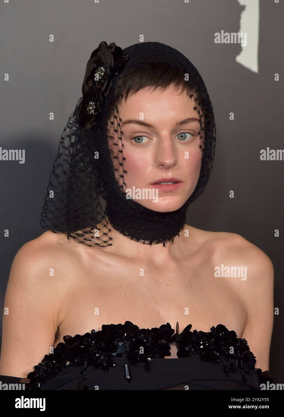 Hollywood, USA. 12th Dec, 2024. Emma Corrin arriving at Focus Features ...