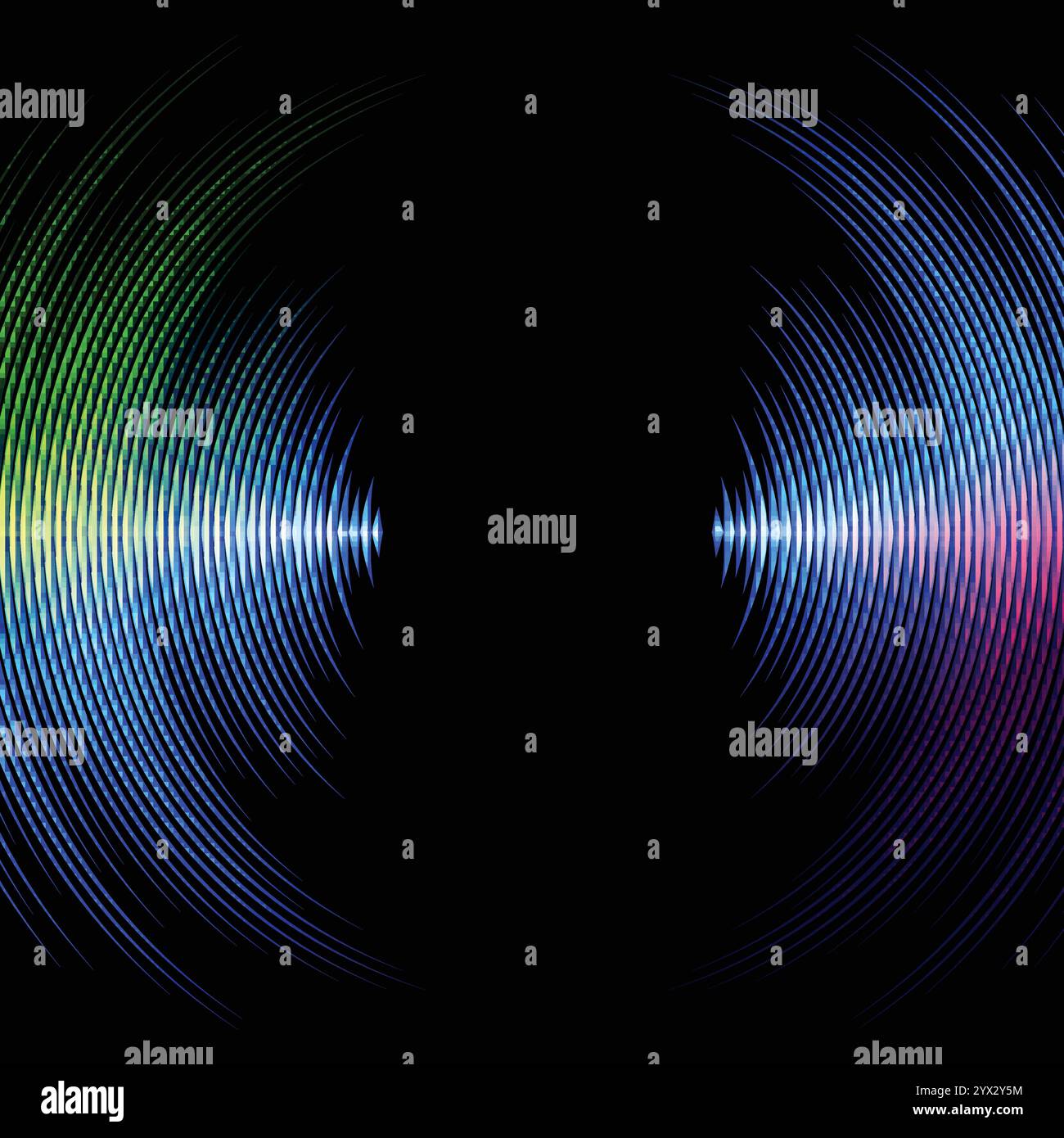 Music cover with waveform as a vinyl grooves Stock Vector Image & Art ...
