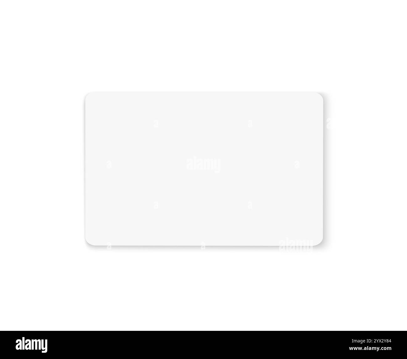 Plastic or paper business cards isolated on transparent and white ...