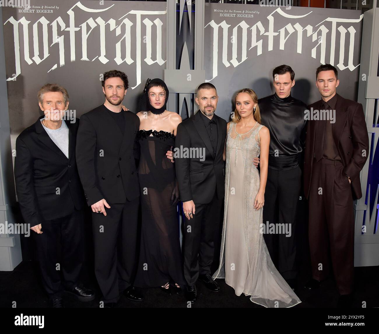 Hollywood, USA. 12th Dec, 2024. Willem Dafoe, Aaron Taylor-Johnson ...