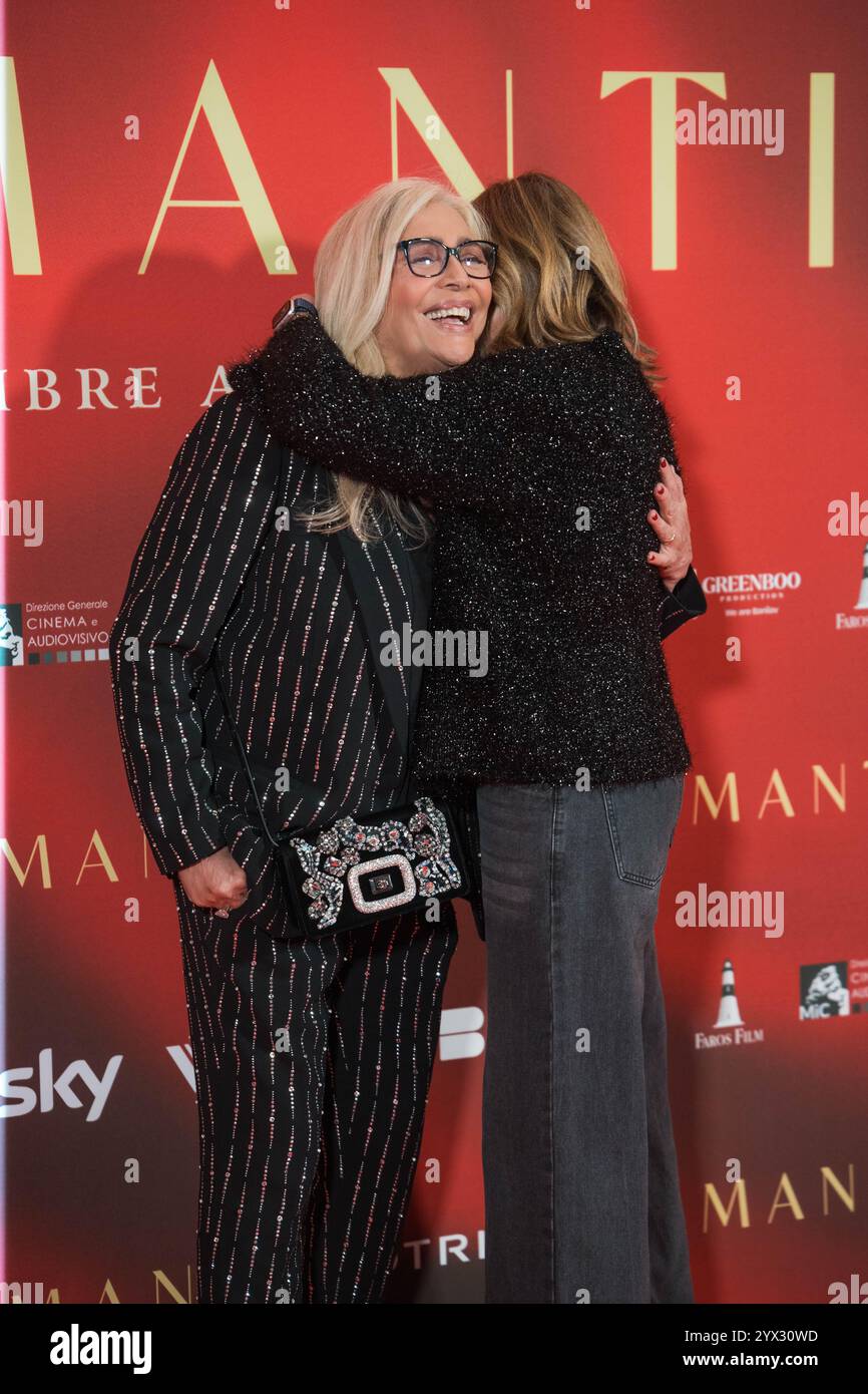 Mara Venier and Elisabetta Ferracini attend the ''Diamanti'' premiere ...