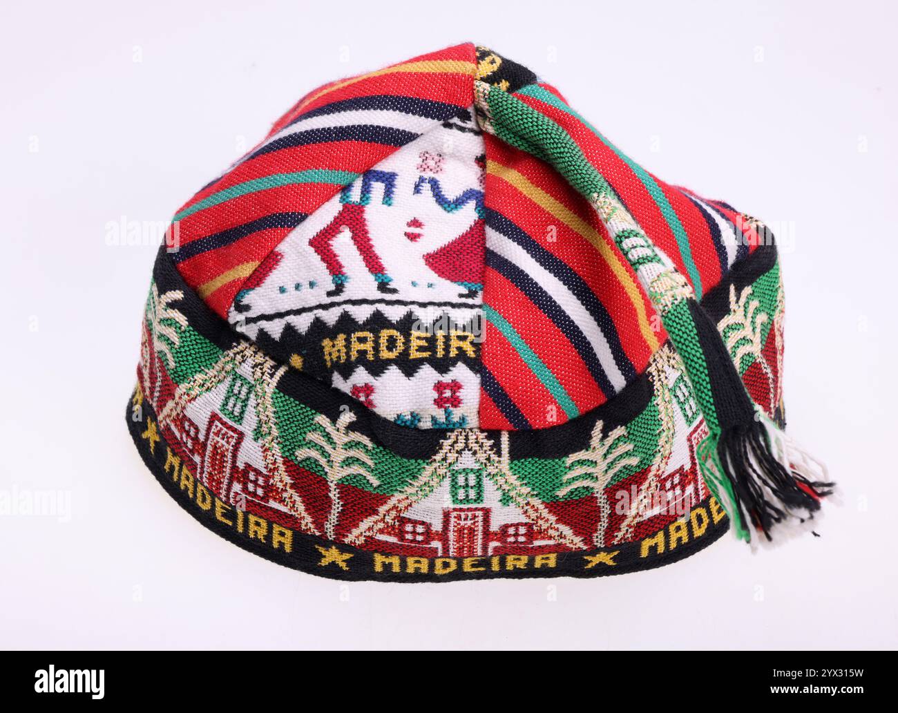 traditional colorful hat from Madeira Stock Photo - Alamy