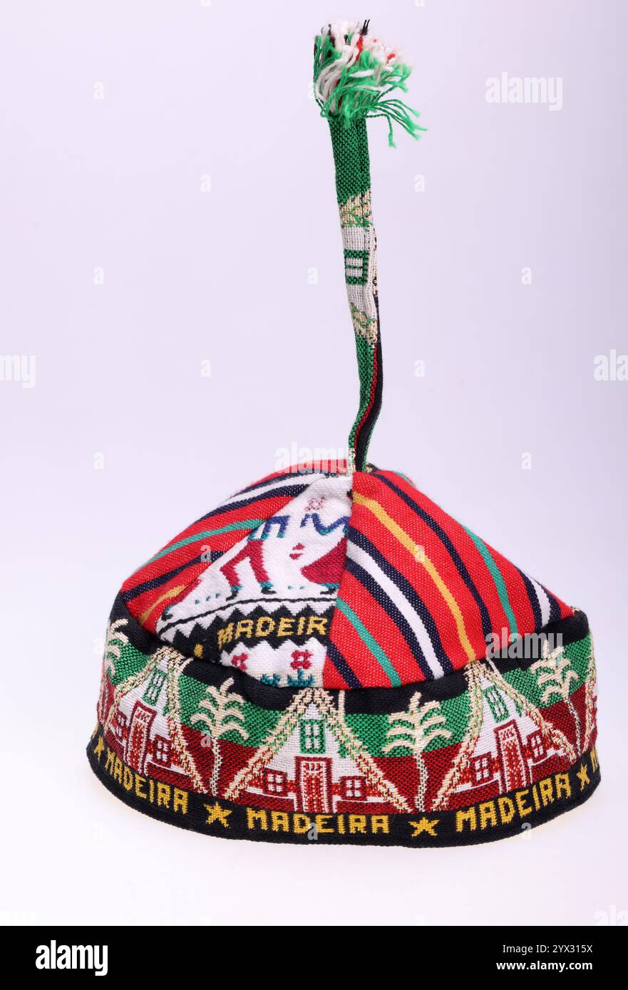 traditional colorful hat from Madeira Stock Photo - Alamy