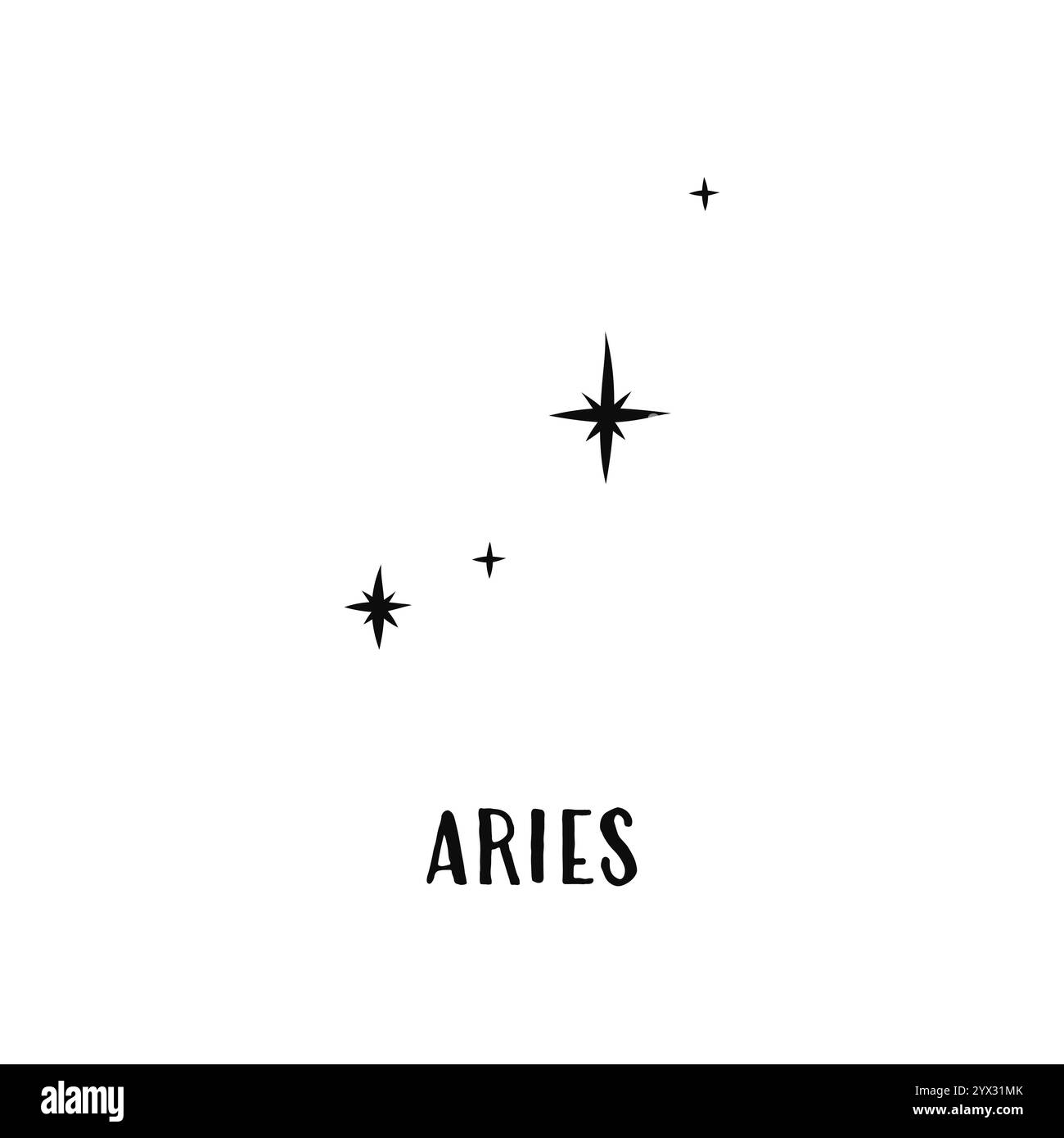 Constellation Horoscope Aries Astronomical Star Constellation Constellation Minimalistic