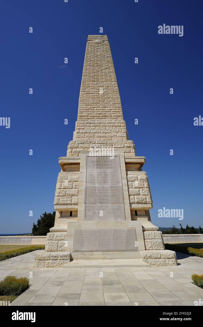 Cape Helles Memorial in Gallipoli, Canakkale City, Turkiye Stock Photo ...