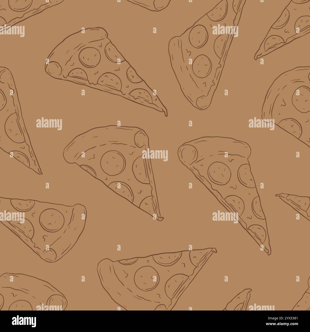 Pizza doodle seamless pattern. Vector background illustration Stock Vector Image & Art - Alamy