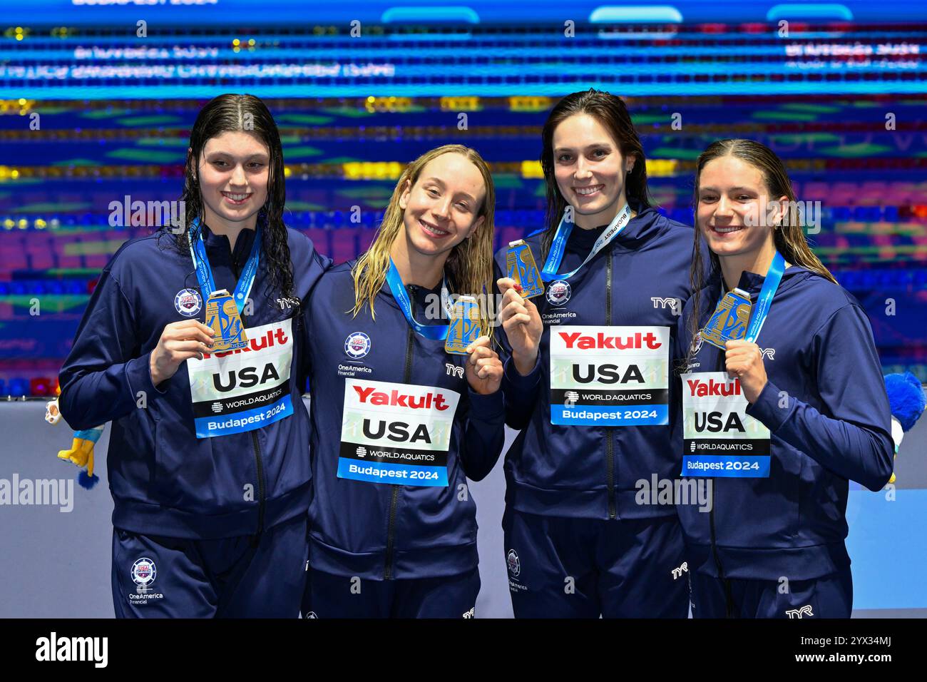 Alex Walsh, Paige Madden, Katie Grimes, Claire Weinstein of United ...