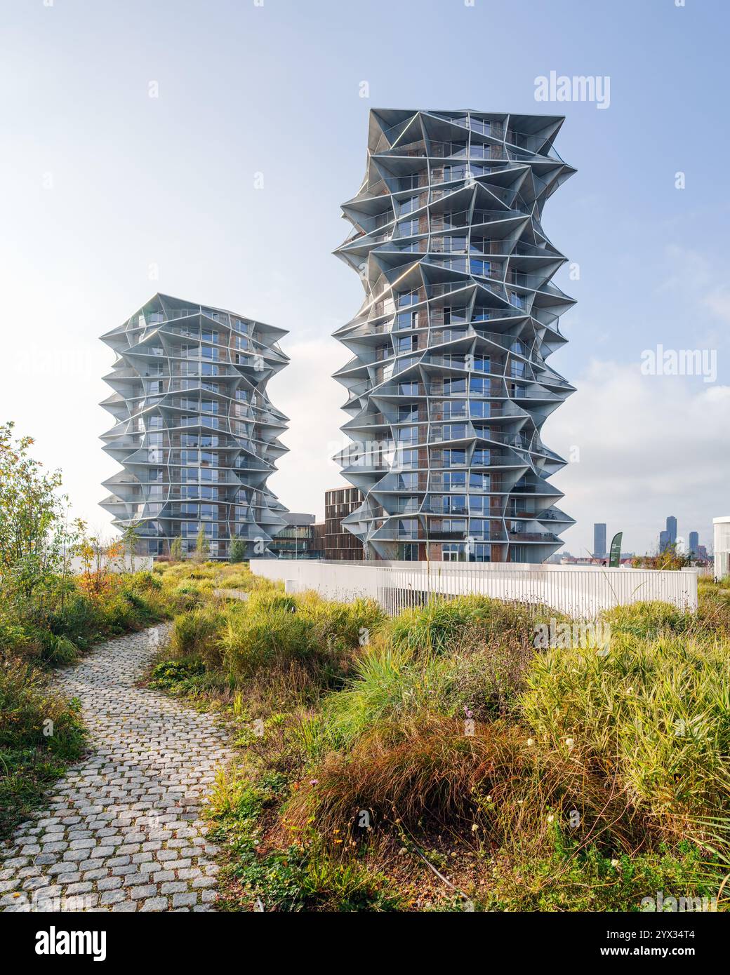 Copenhagen, Denmark - Kaktus Towers apartment buildings by BIG (Bjarke ...