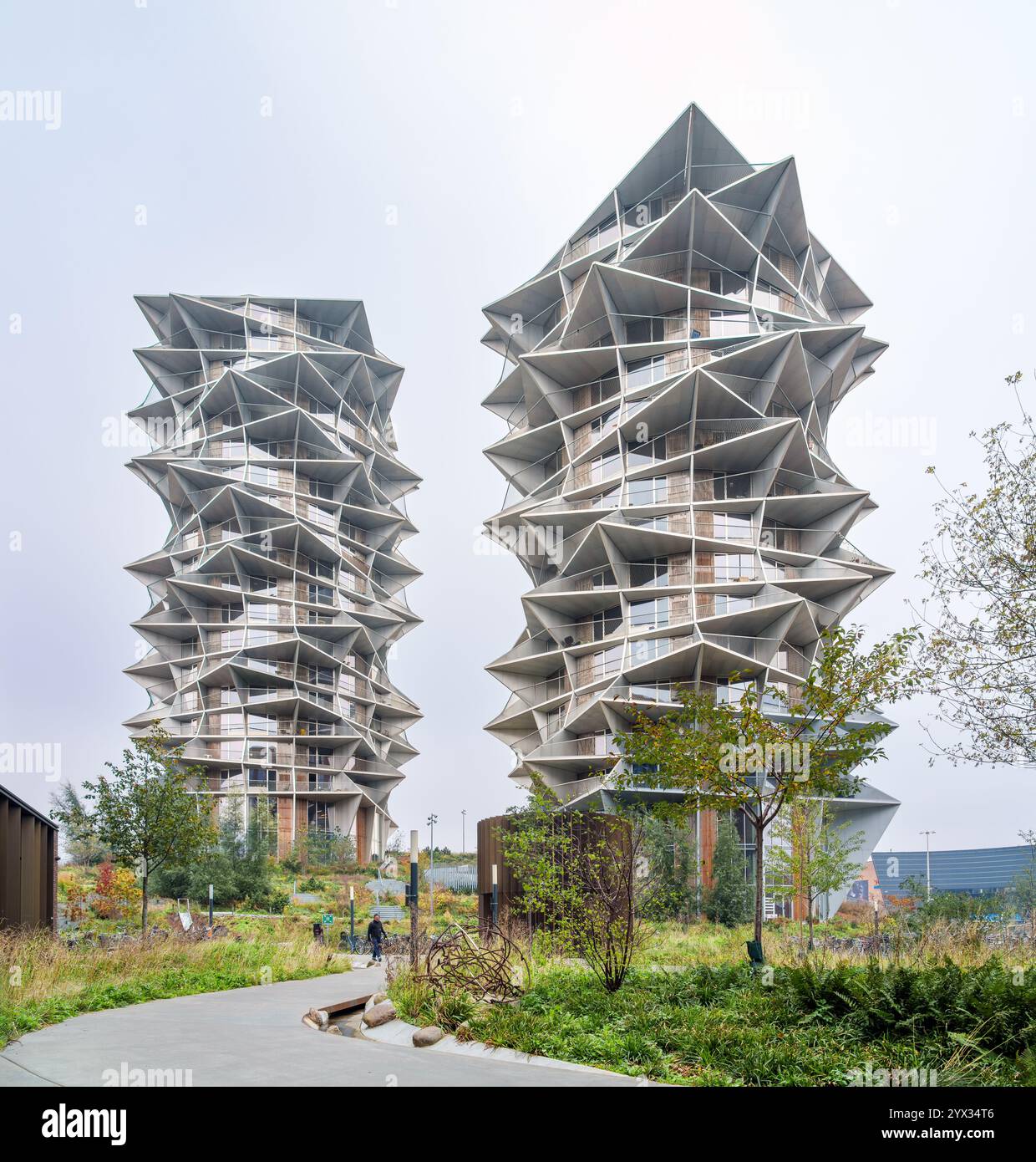 Copenhagen, Denmark - Kaktus Towers apartment buildings by BIG (Bjarke ...