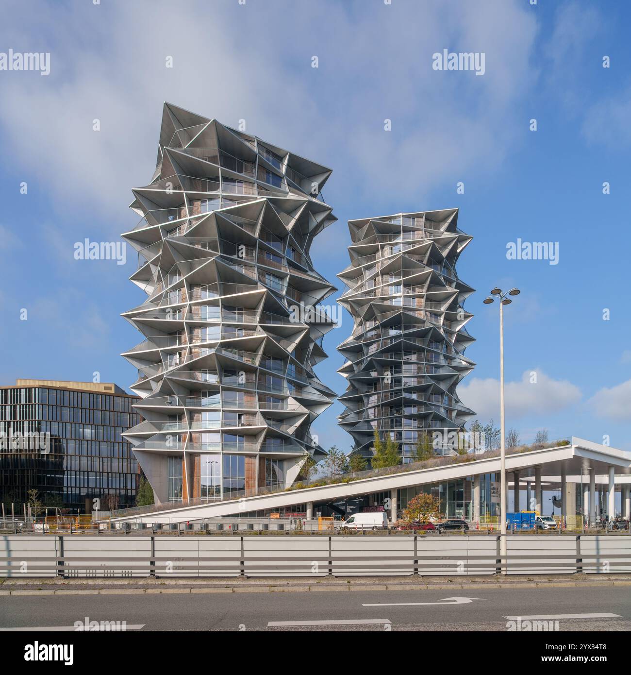 Copenhagen, Denmark - Kaktus Towers apartment buildings by BIG (Bjarke ...