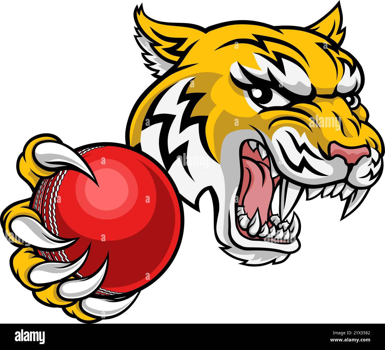 Footballer playing cricket Stock Vector Images - Alamy