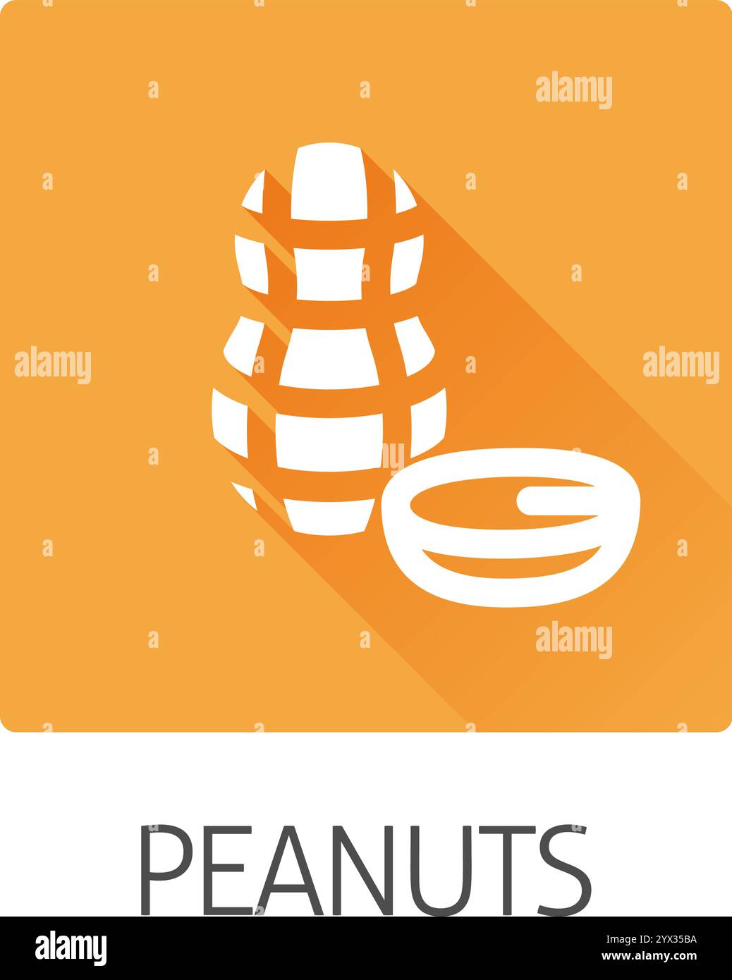 Peanut Nut Food Allergy Icon Concept Stock Vector Image & Art - Alamy