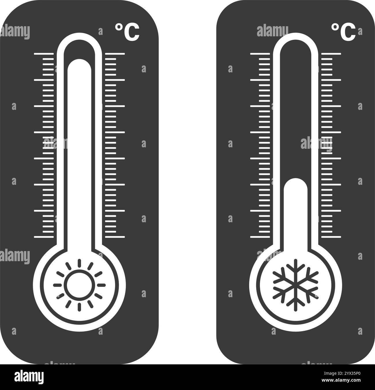 Thermometer Icon In Flat Style Climate Control Vector Illustration On Isolated Background