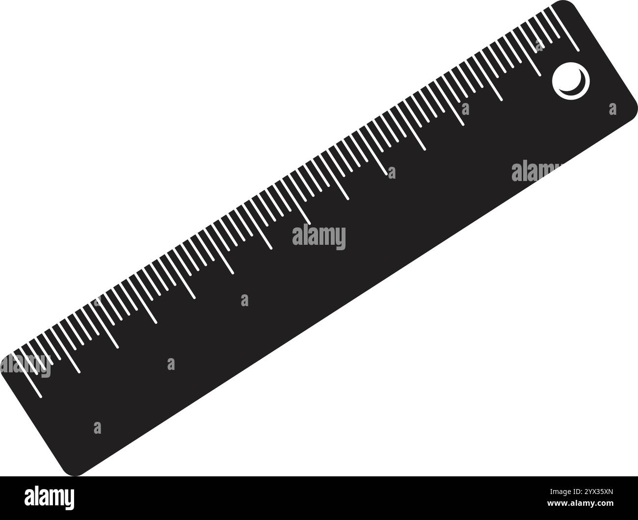 Metric Measurement Icon In Flat Style Measure Scale Vector