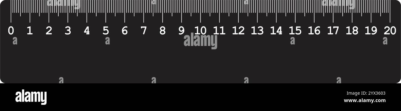 Metric measurement icon in flat style. Measure scale vector ...